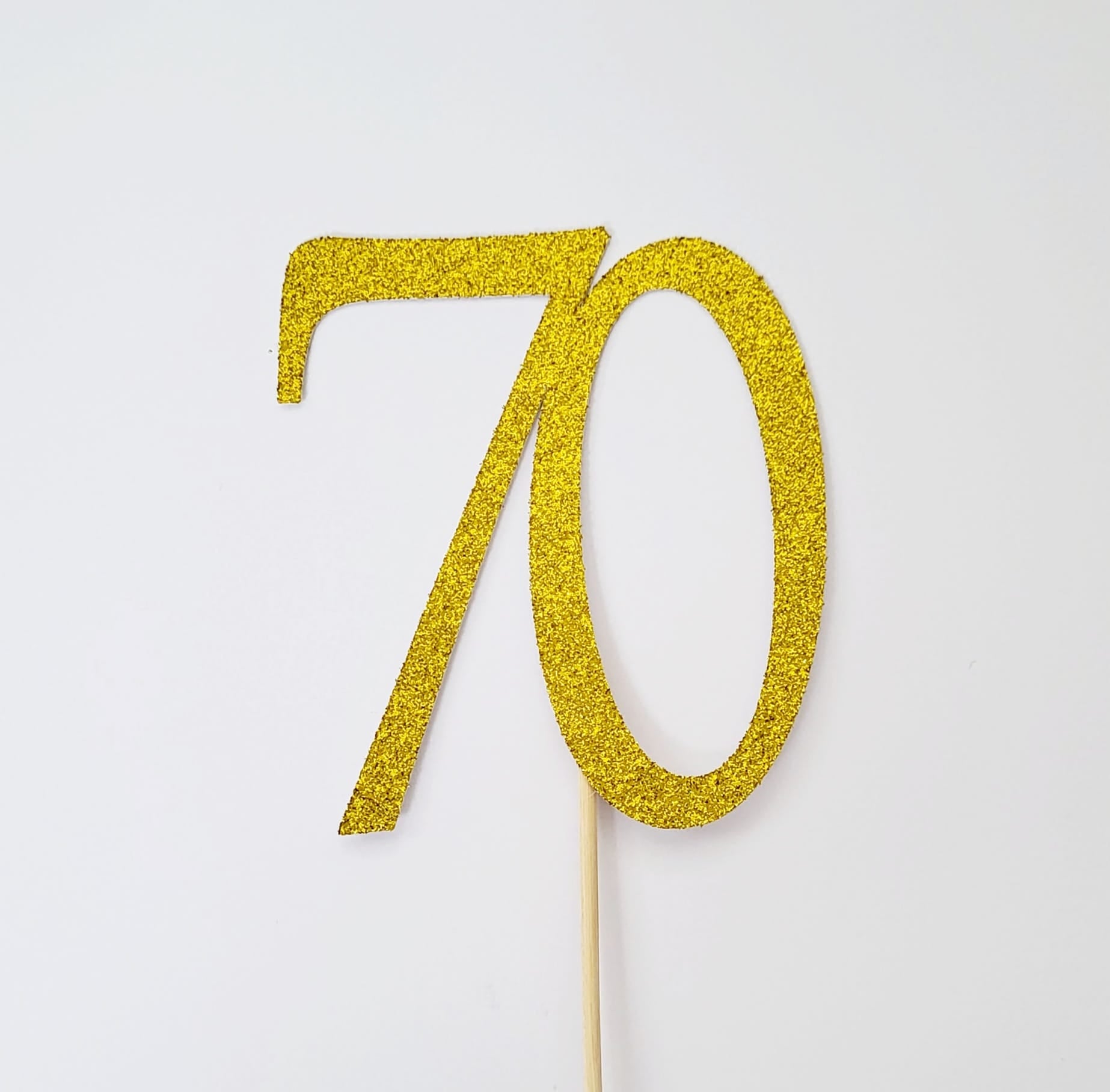 70th Birthday "70" Card Cake Topper – Devlin Design Studio