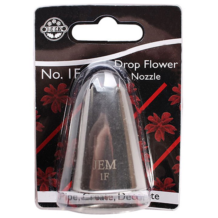 1F Jem/PME Drop Flower piping nozzle - 5 split petals – Devlin Design Studio