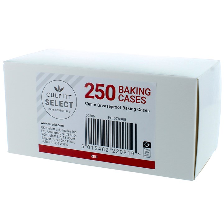 250 RED muffin/cupcake cases – Devlin Design Studio